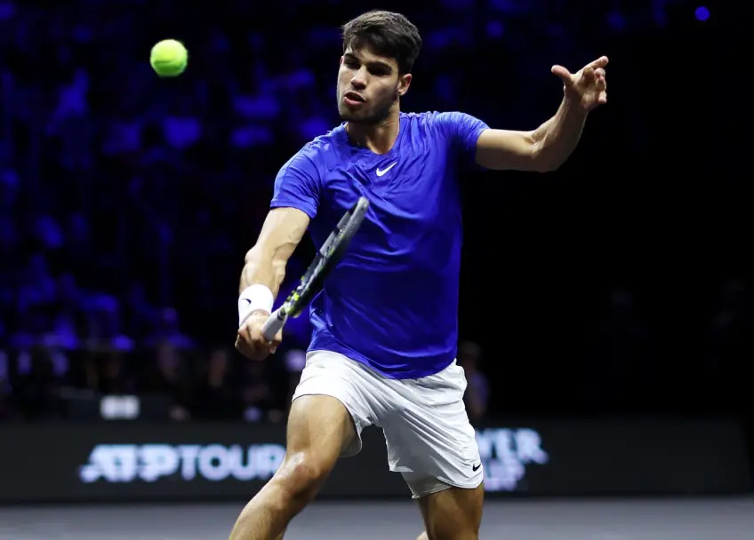 Carlos Alcaraz superó a Roger Federer: el nuevo récord en la Laver Cup
